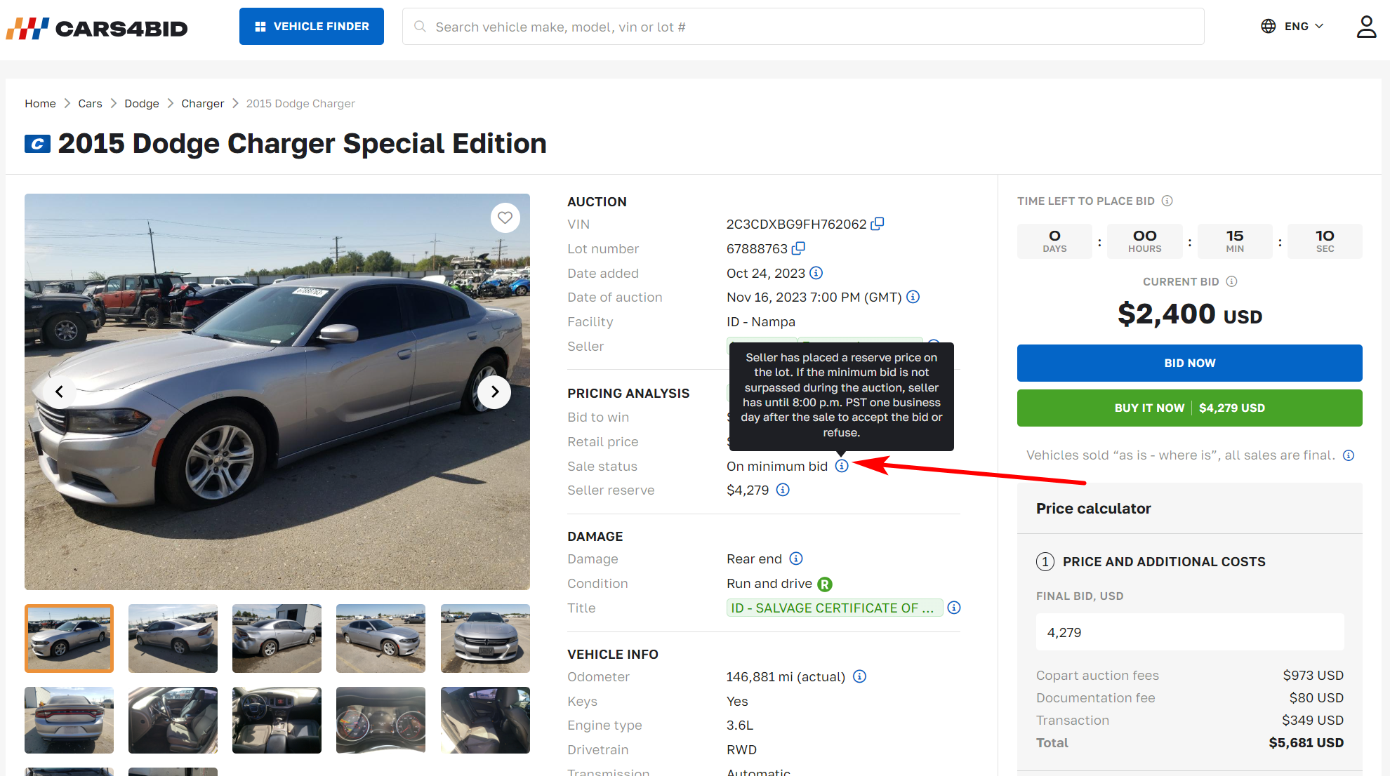What is sale status? – CARS4.BID