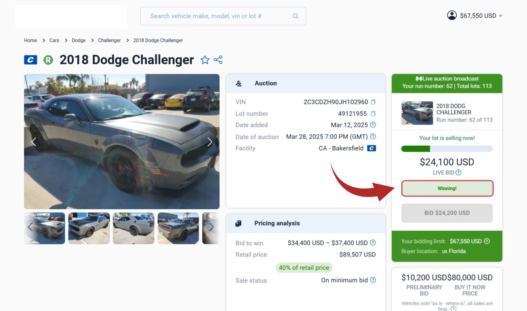 Live bidding: full tutorial – CARS4.BID